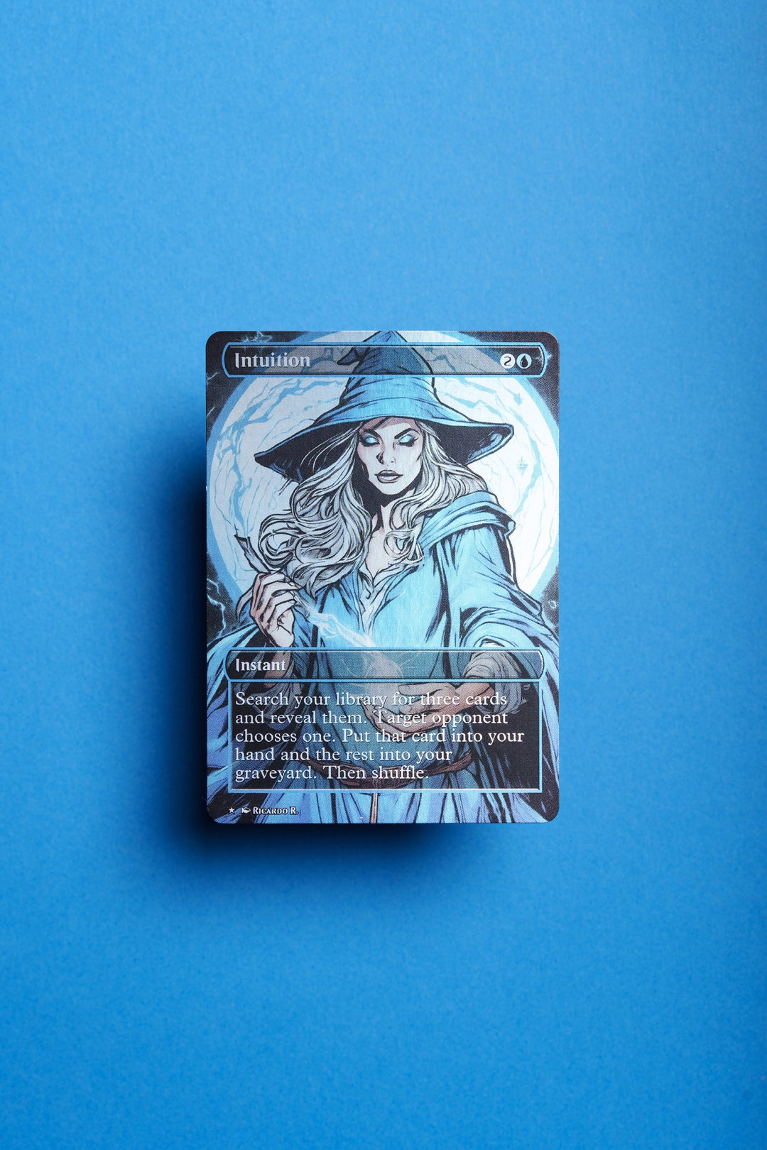 FOIL Intuition MTG Custom Cards, Commander Alternate Art Magic MTG ...