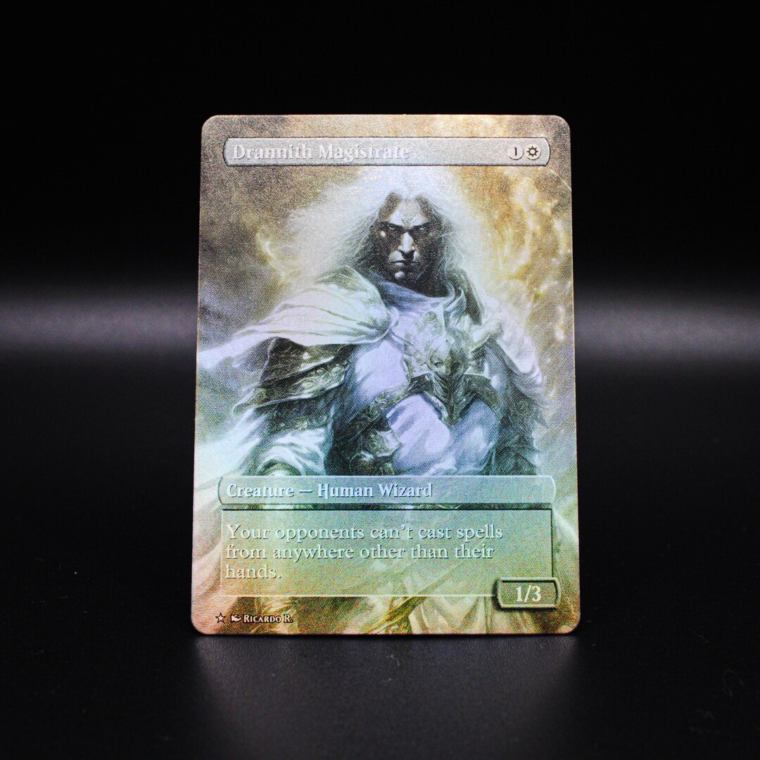 FOIL Drannith Magistrate MTG Custom Cards , Commander Alternate Art ...