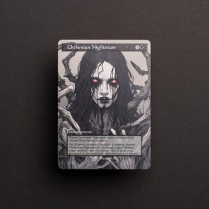 FOIL Chtonian Nightmare MTG Custom Cards , Commander Alternate Art ...
