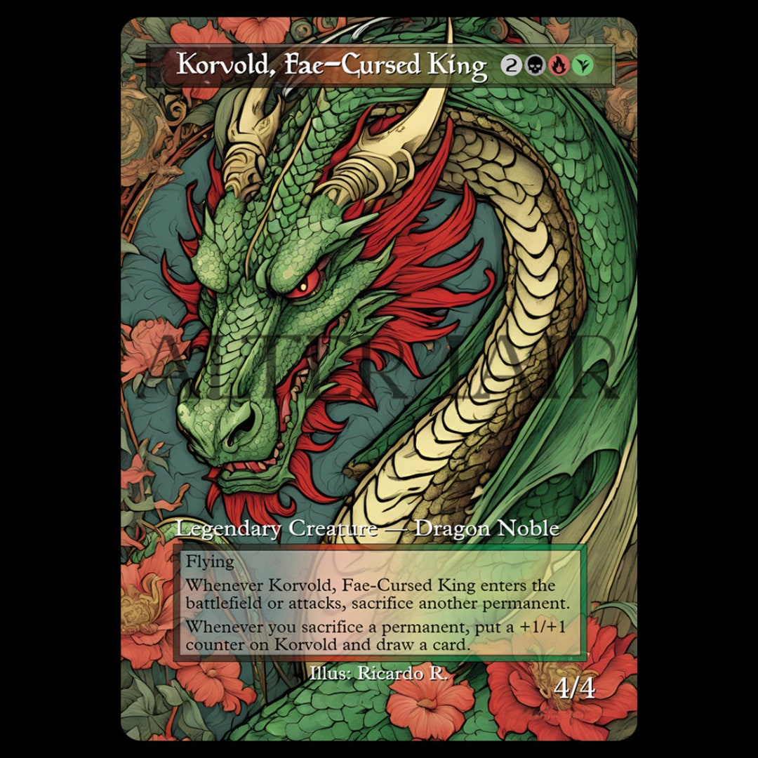 Korvold, Fae-cursed King MTG Custom Cards , Commander Alternate Art ...
