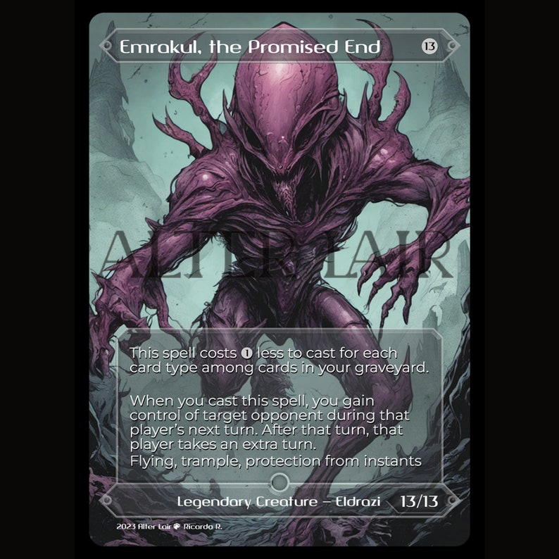 Emrakul, the Promised End MTG Custom Cards , Commander Alternate Art ...