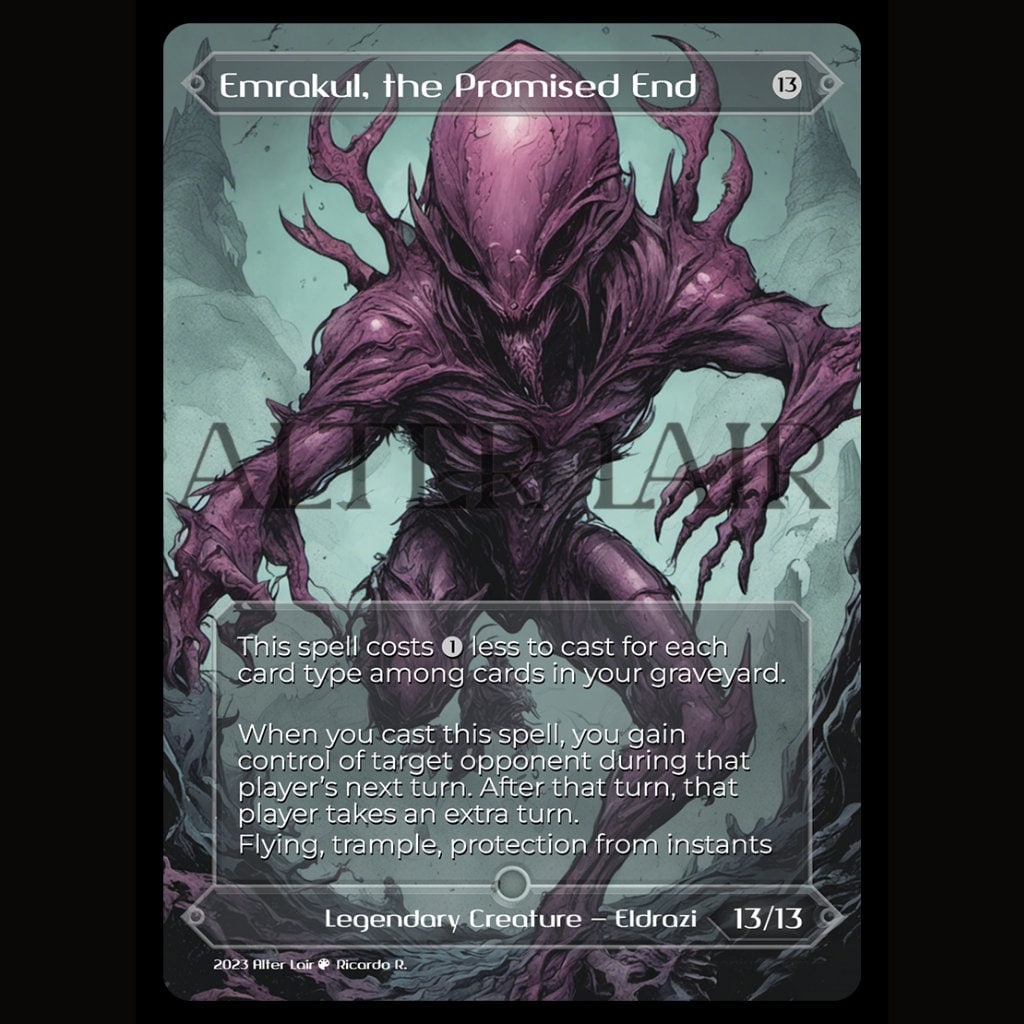 Emrakul, the Promised End MTG Custom Cards , Commander Alternate Art ...