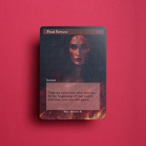 Final Fortune MTG Custom Cards, Commander Alternate Art Magic MTG ...