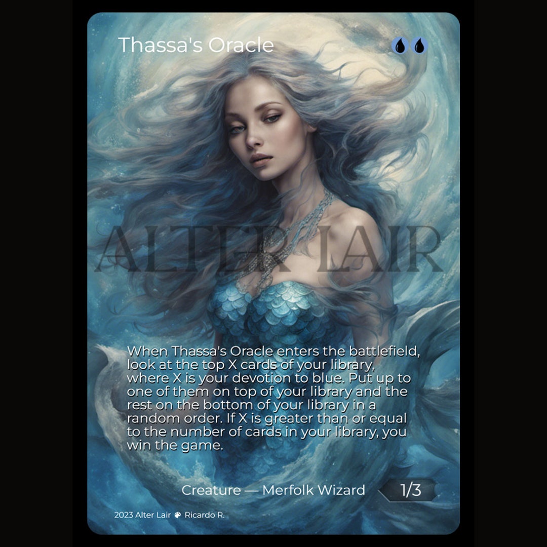 Thassa's Oracle MTG Custom Cards, Commander Alternate Art Magic MTG ...