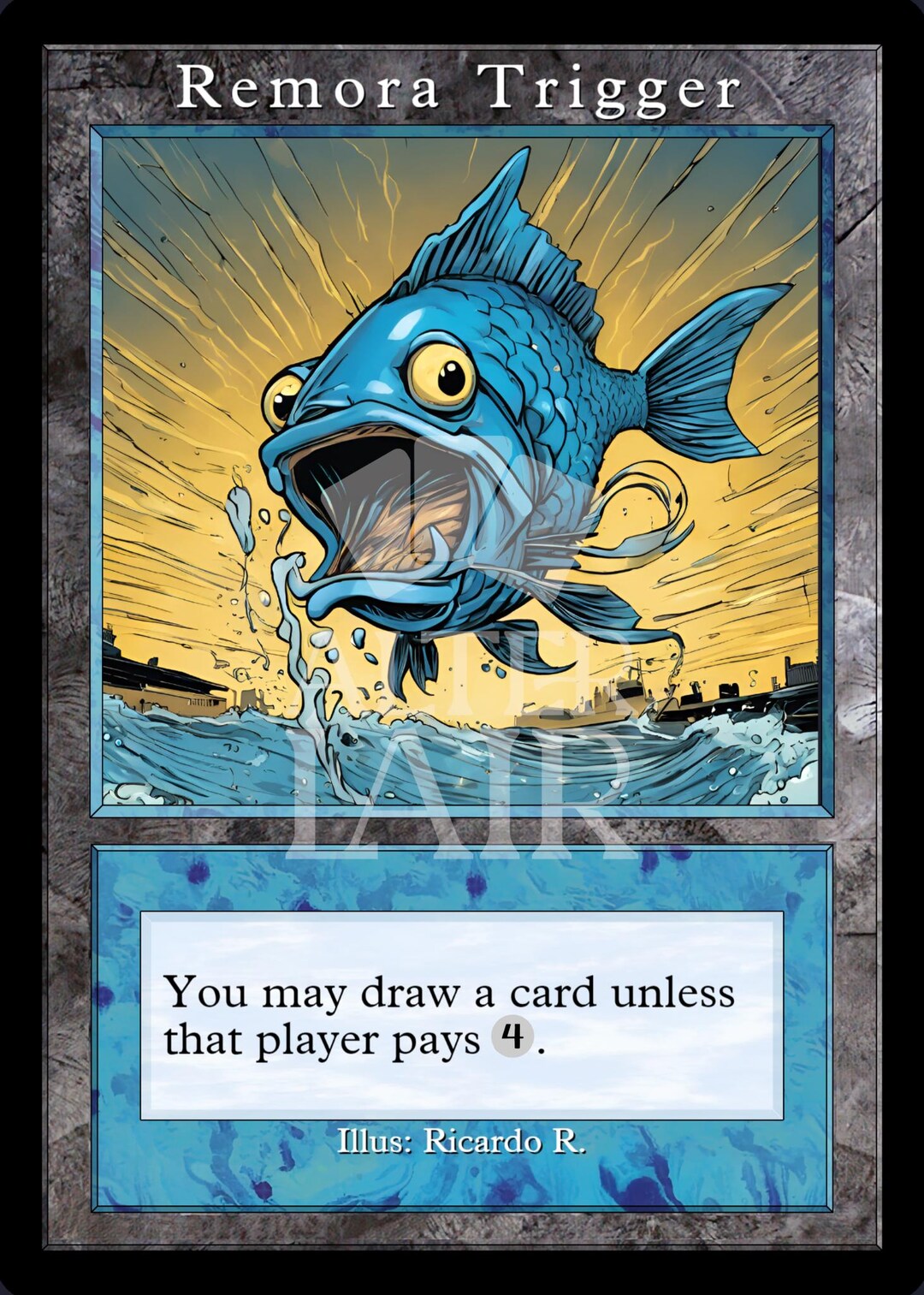 Mystic Remora Trigger MTG Custom Cards , Commander Alternate Art Magic MTG Alters Full Art - Etsy