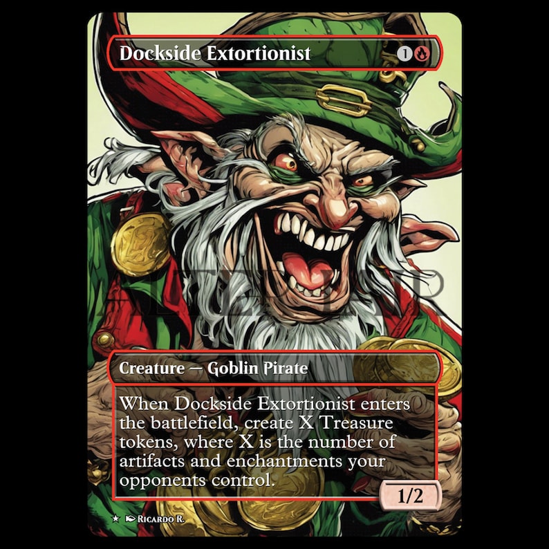 Dockside Extortionist MTG Custom Cards, Commander Alternate Art Magic ...