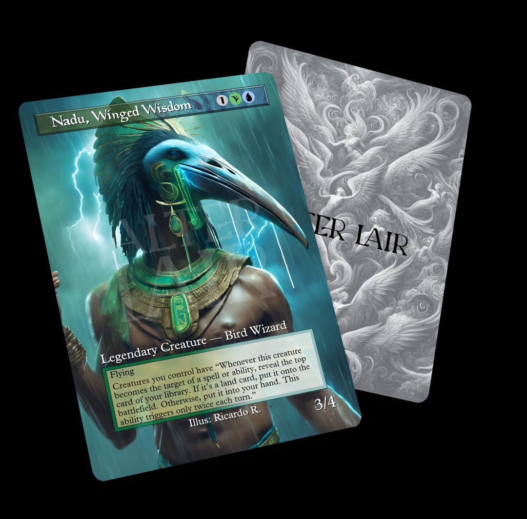 Nadu, Winged Wisdom MTG Custom Cards , Commander Alternate Art Magic ...