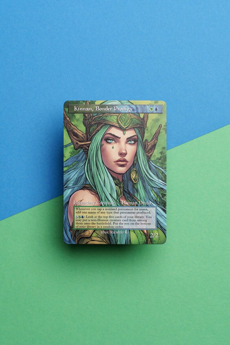 FOIL Kinnan, Bonder Prodigy MTG Custom Cards, Commander Alternate Art ...