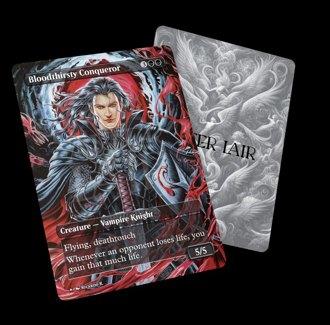 Bloodthirsty Conqueror MTG Custom Cards , Commander Alternate Art Magic ...