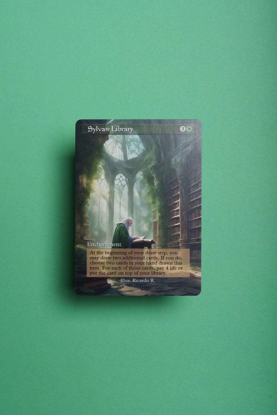 Sylvan Library MTG Custom Cards, Commander Alternate Art Magic MTG ...