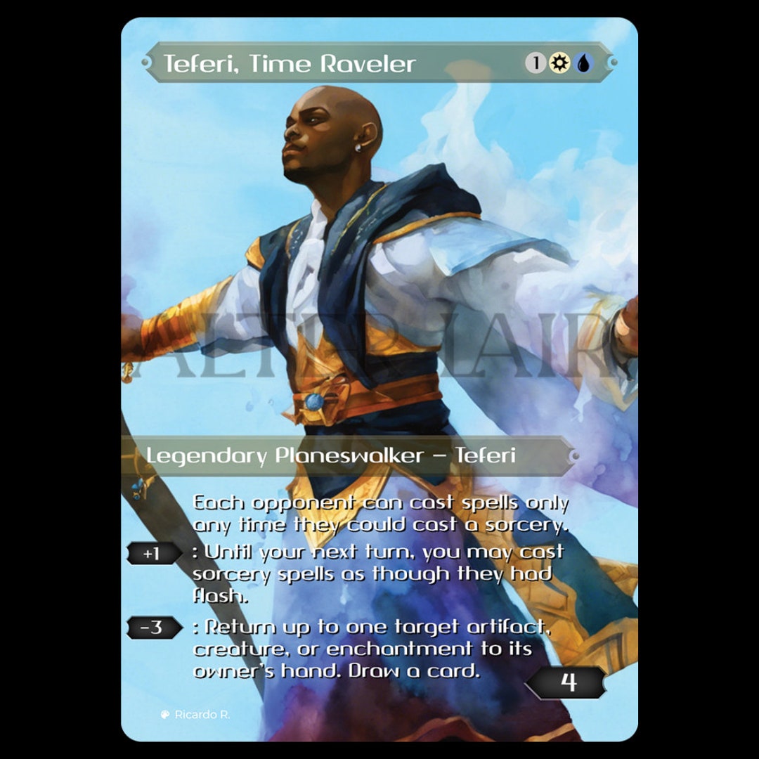 Teferi, Time Raveler MTG Custom Cards , Commander Alternate Art Magic ...