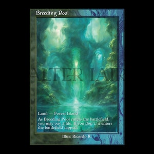 Breeding Pool MTG Custom Cards, Commander Alternate Art Magic MTG ...