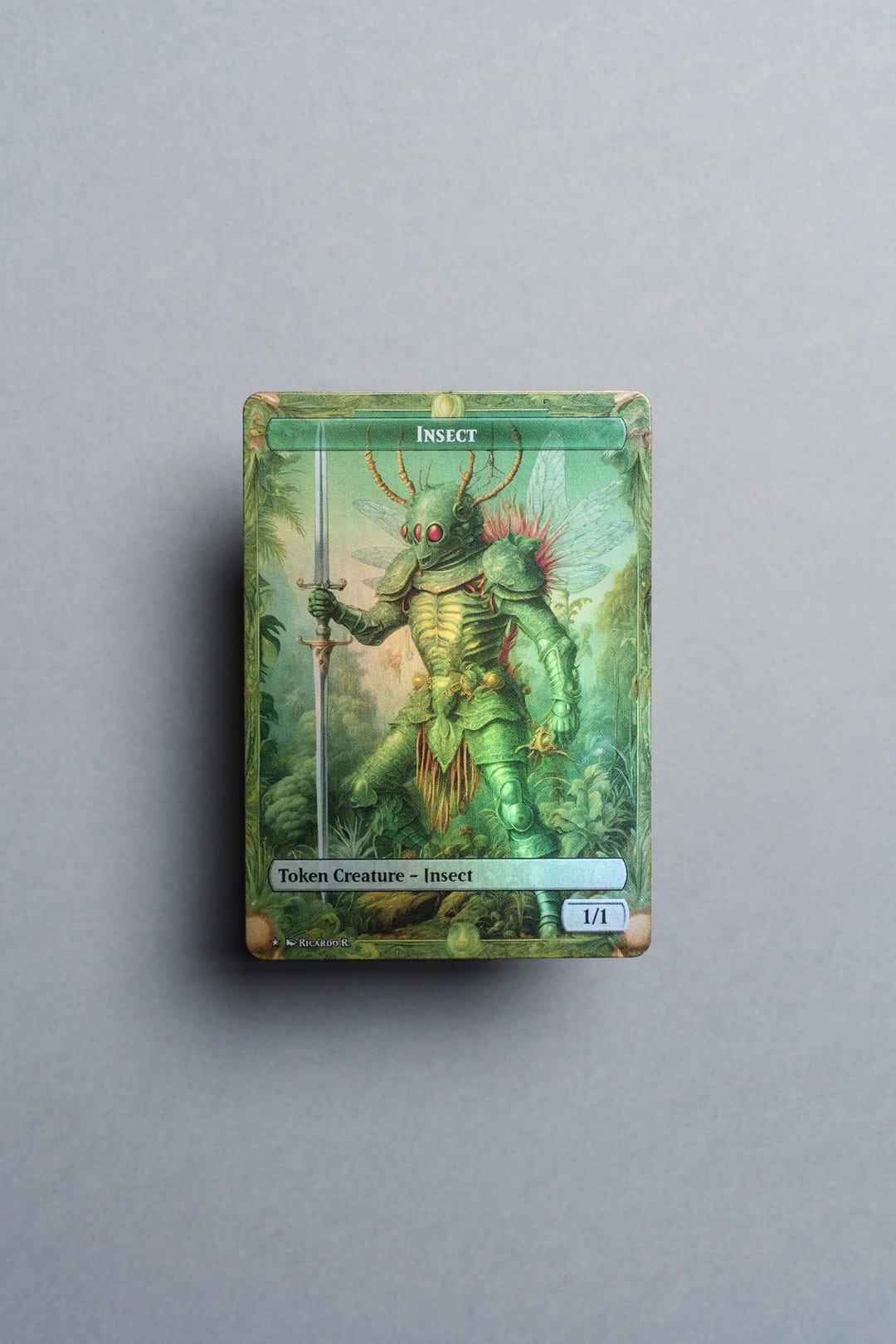 FOIL Insect Token 1/1 MTG Custom Cards , Commander Alternate Art Magic ...