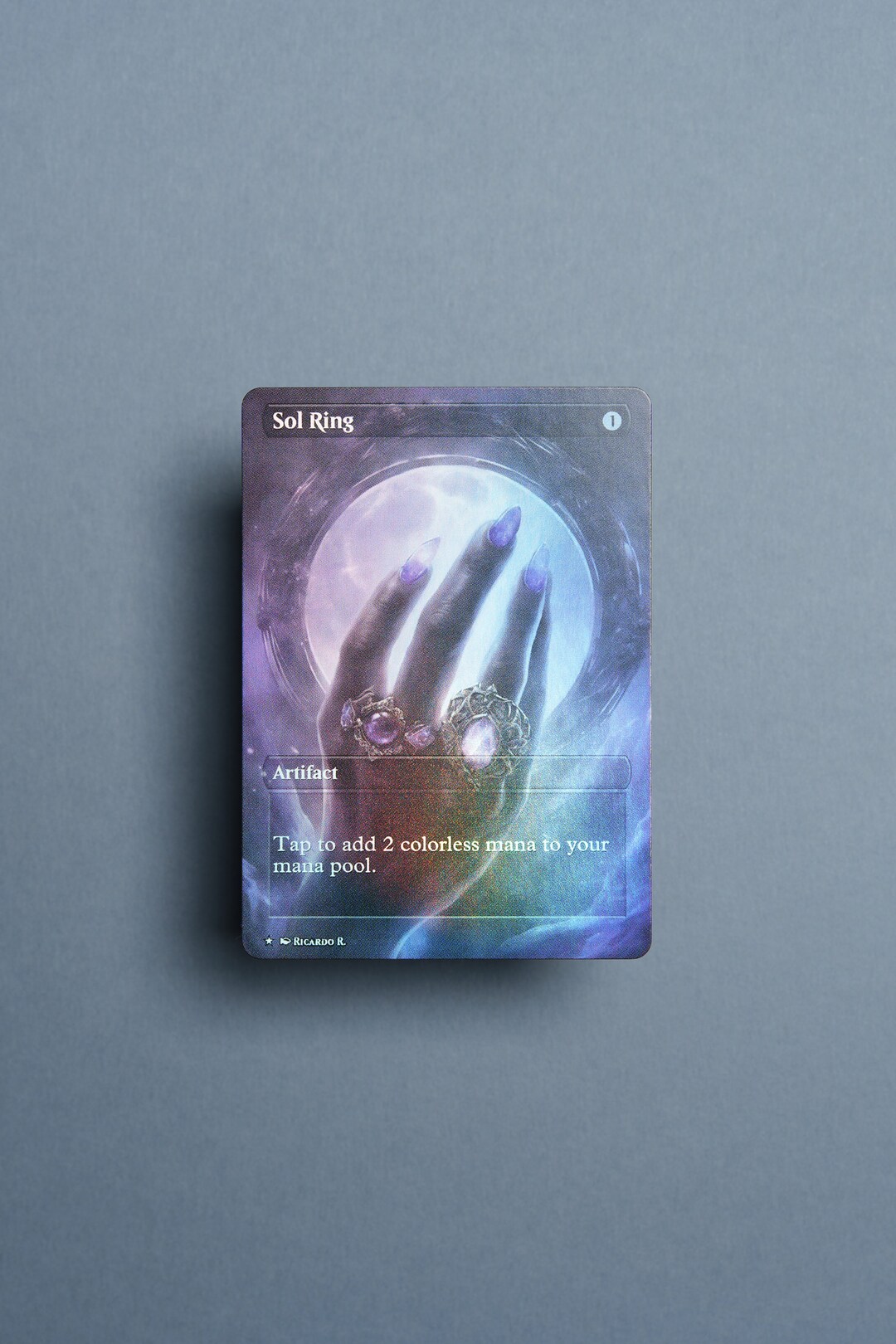 FOIL Sol Ring MTG Custom Cards , Commander Alternate Art Magic MTG ...