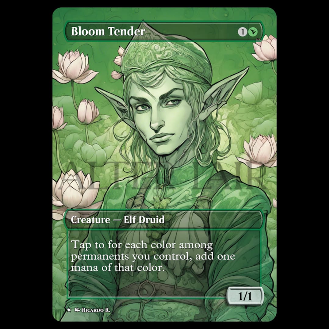 Bloom Tender MTG Custom Cards, Commander Alternate Art Magic MTG Alters Full Art - Etsy