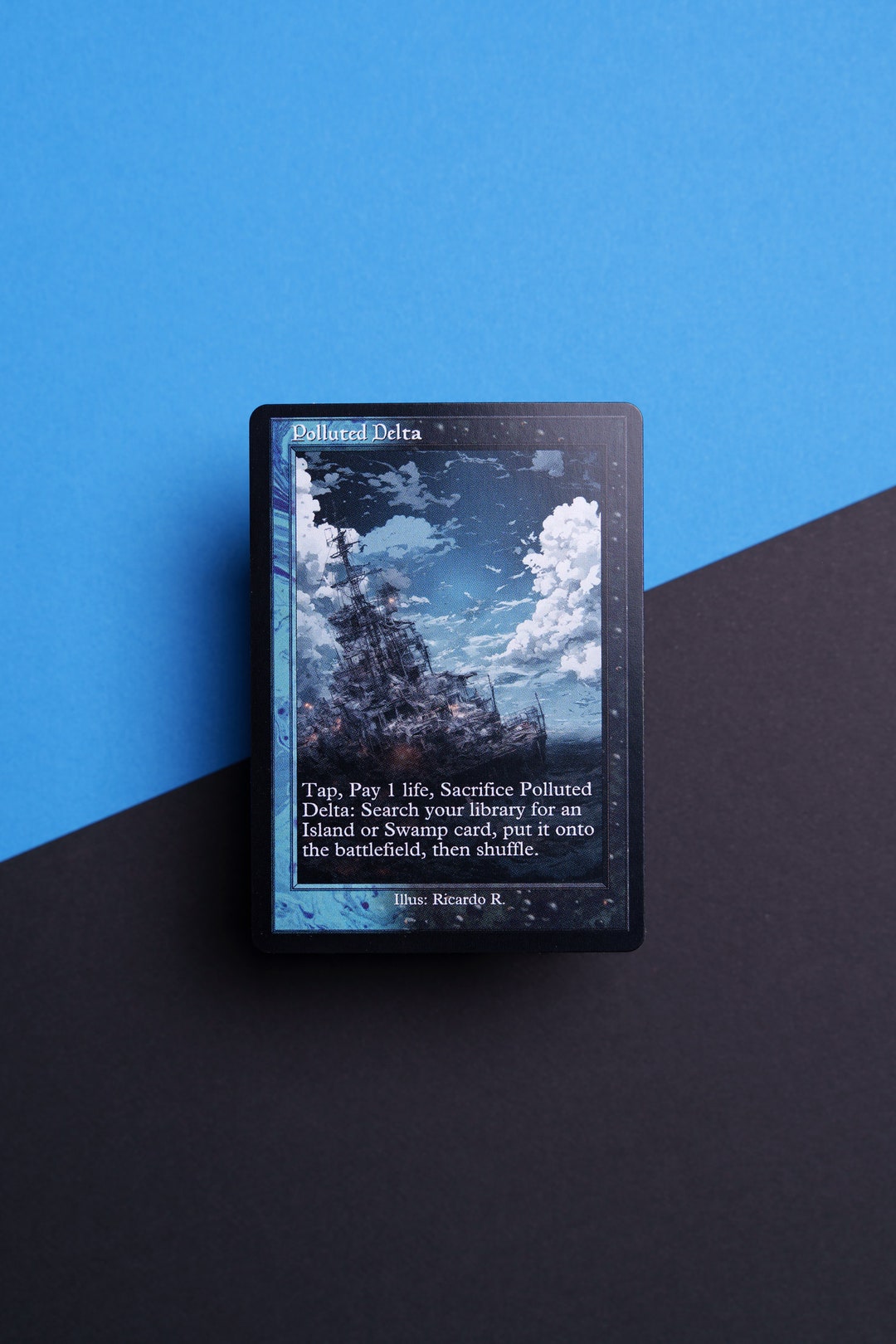 Polluted Delta MTG Custom Cards, Commander Alternate Art Magic MTG ...