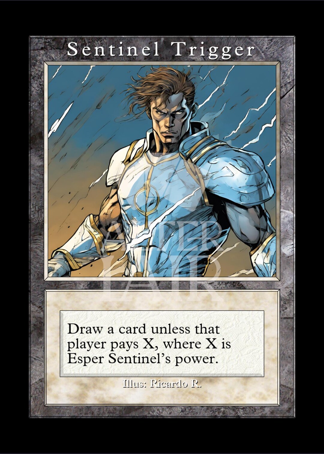 Esper Sentinel Trigger MTG Custom Cards , Commander Alternate Art Magic ...