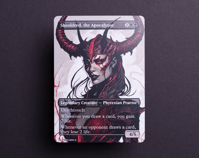 Sheoldred, the Apocalypse MTG Custom Cards , Commander Alternate Art ...