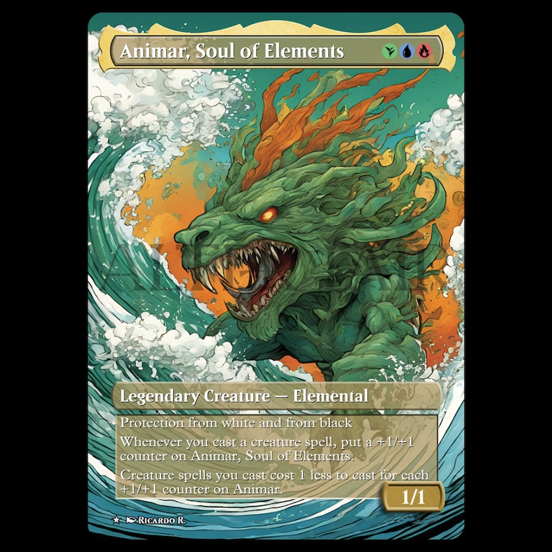 Animate, Soul of Elements MTG Custom Cards , Commander Alternate Art ...