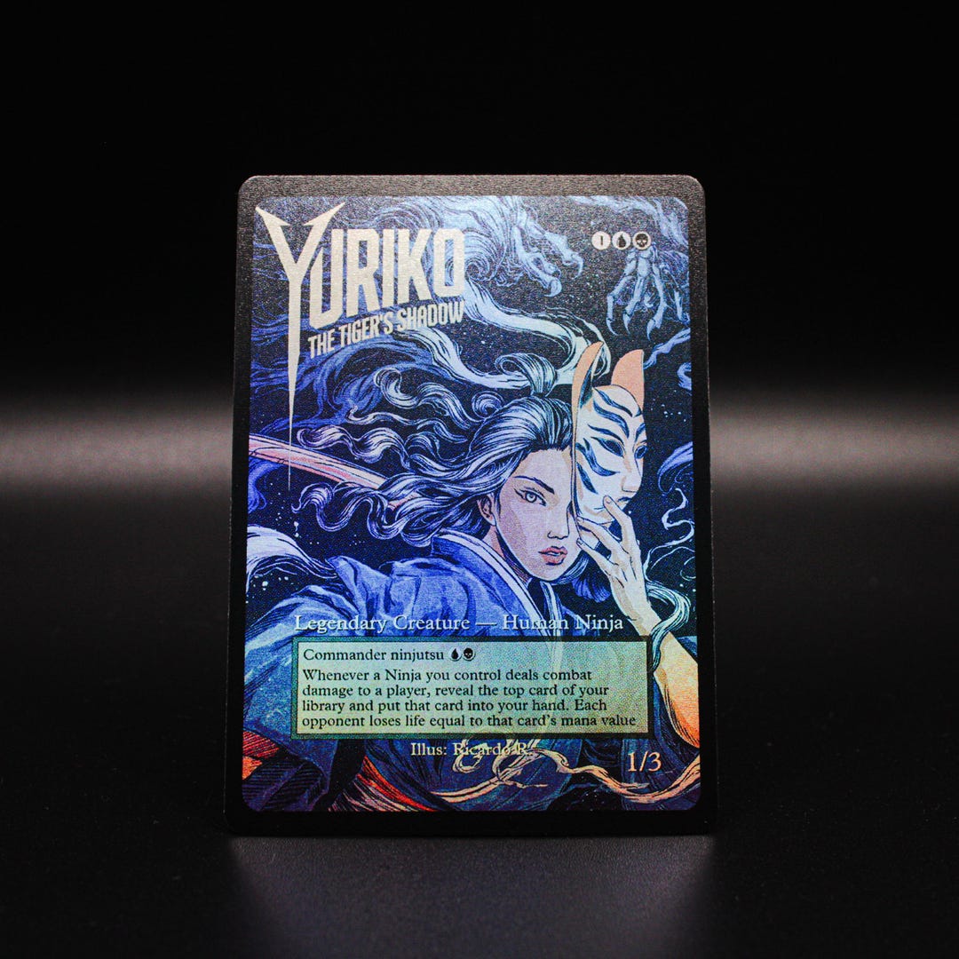 FOIL Yuriko the Tiger's Shadow MTG Custom Cards , Commander Alternate ...