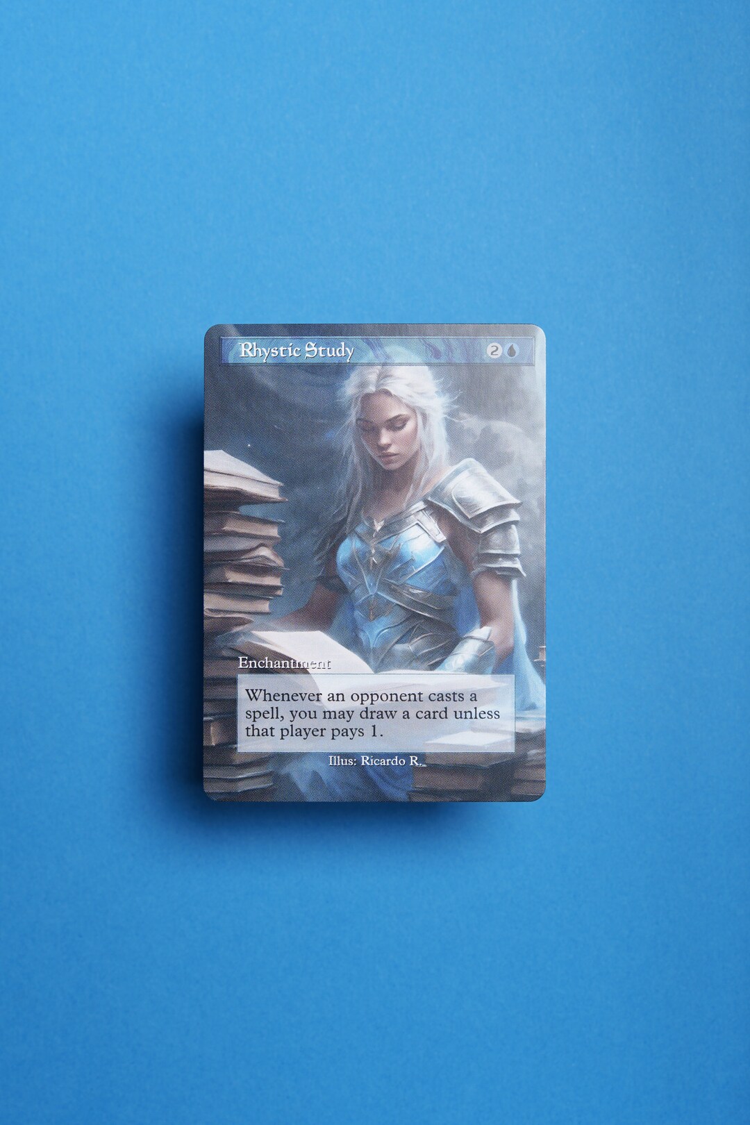 Rhystic Study MTG Custom Cards, Commander Alternate Art Magic MTG ...