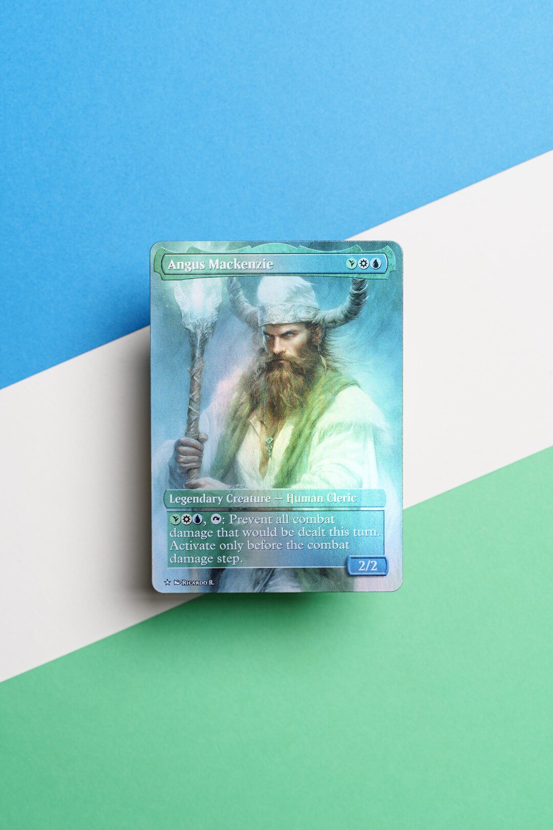 FOIL Angus Mckenzie MTG Custom Cards , Commander Alternate Art Magic ...