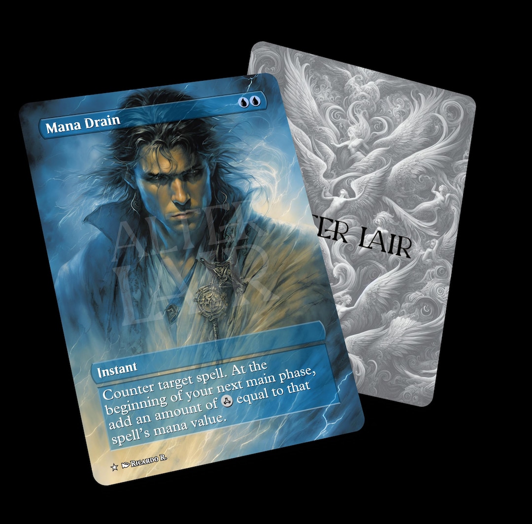 Pre Order Mana Drain MTG Custom Cards, Commander Alternate Art Magic ...