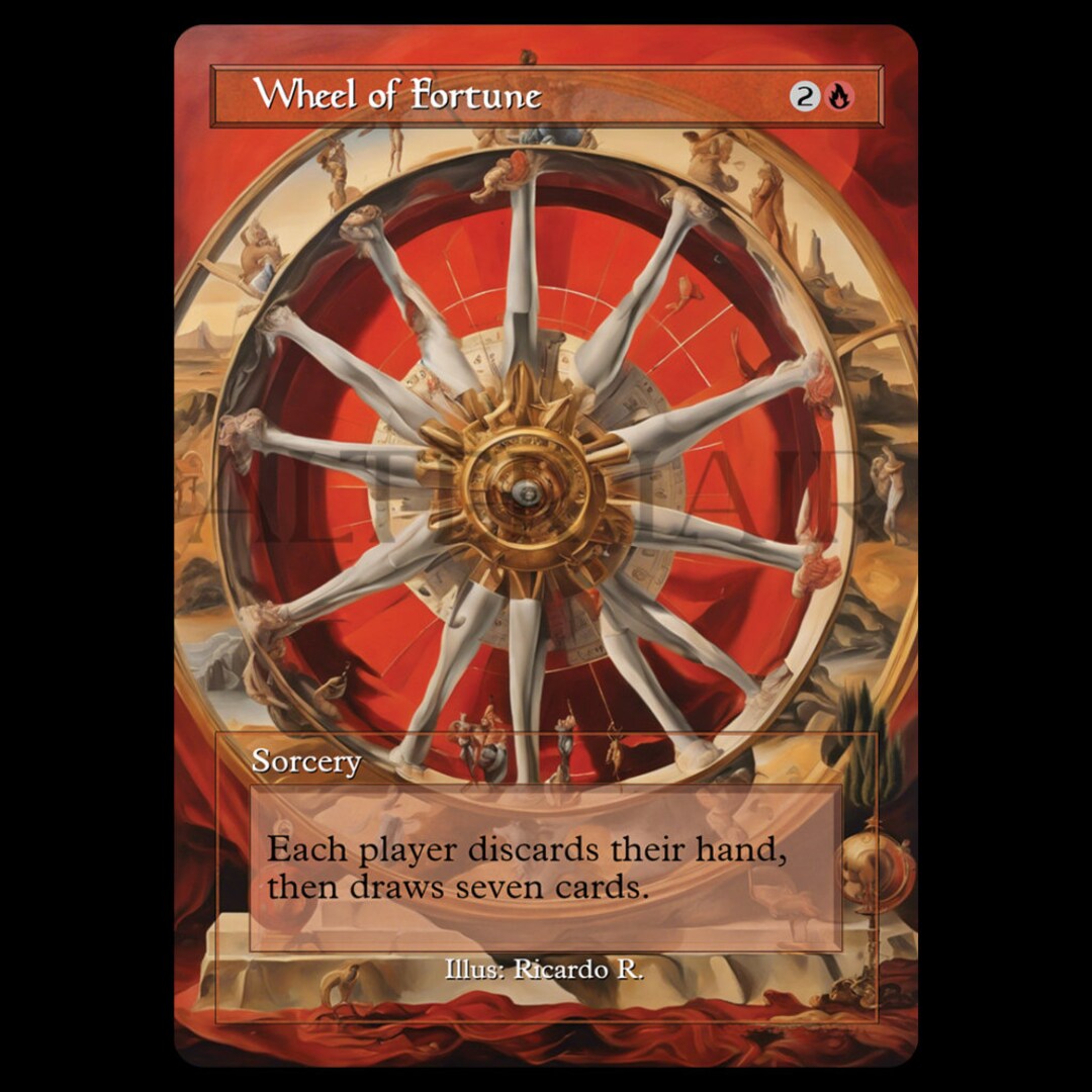 Wheel of Fortune MTG Custom Cards, Commander Alternate Art Magic MTG ...