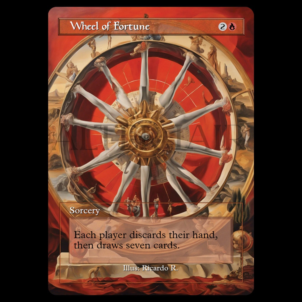 Wheel of Fortune MTG Custom Cards, Commander Alternate Art Magic MTG ...