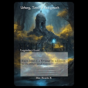 Urborg, Tomb of Yawgmoth MTG Custom Cards , Commander Alternate Art ...