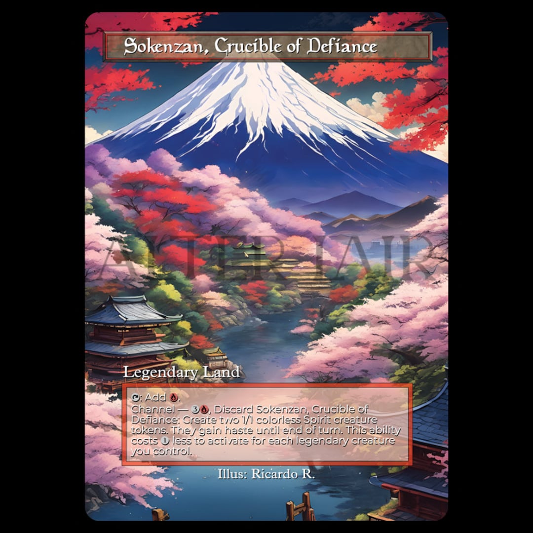 Sokezan, Crucible of Defiance MTG Custom Cards , Commander Alternate Art Magic MTG Alters Full ...