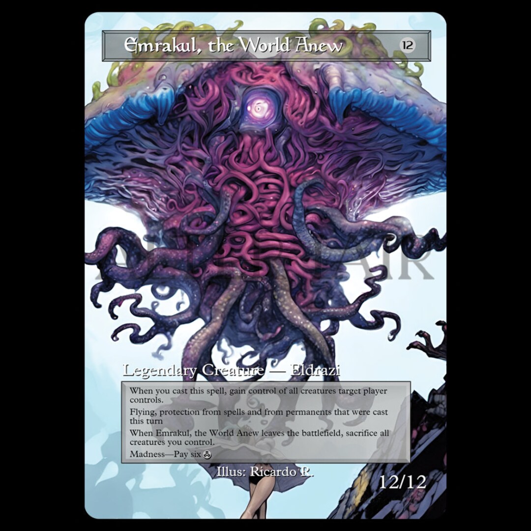 Emrakul, the World Anew MTG Custom Cards , Commander Alternate Art Magic MTG Alters Full Art - Etsy