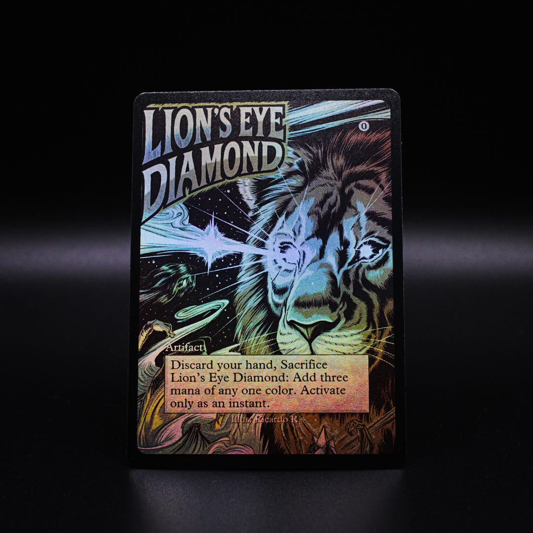 FOIL Lion's Eye Diamond MTG Custom Cards , Commander Alternate Art ...