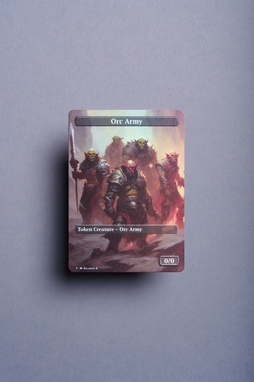FOIL Orc Army Token for TCG - Full Custom Artwork- Edh - Etsy