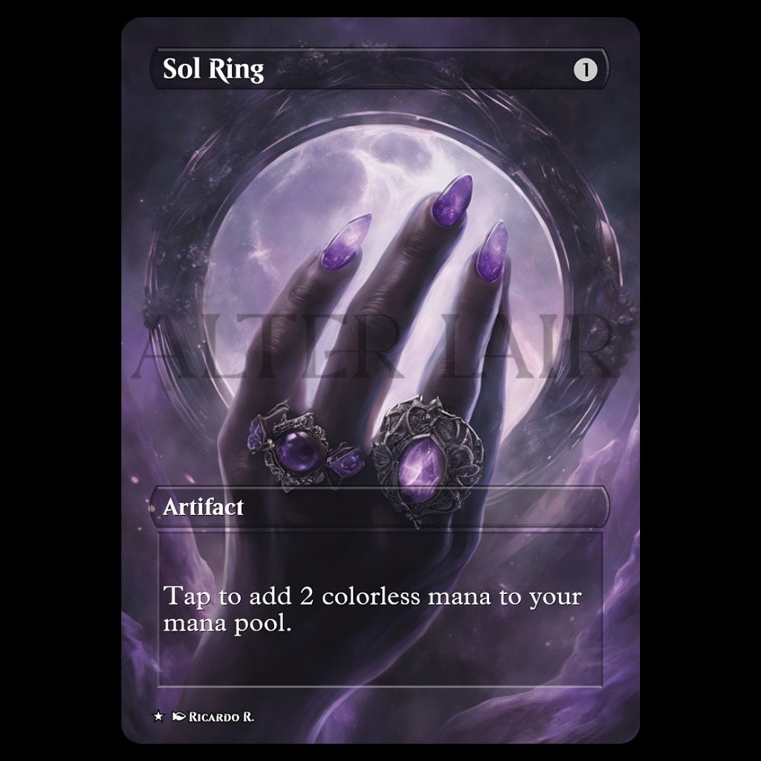 Sol Ring MTG Custom Cards, Commander Alternate Art Magic MTG Alters ...