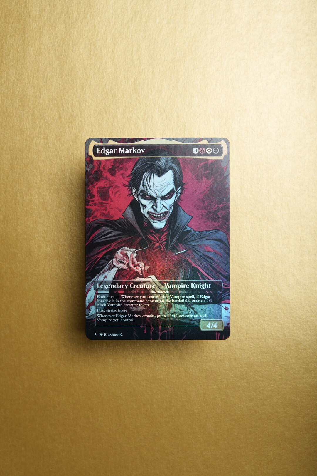 FOIL Edgar Markov MTG Custom Cards , Commander Alternate Art Magic MTG ...