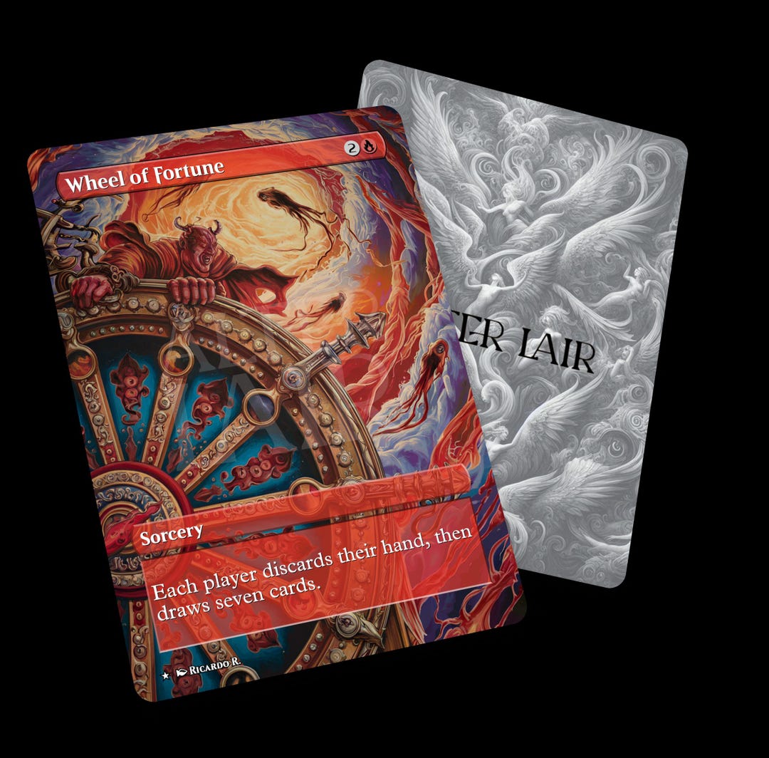 Wheel of Fortune MTG Custom Cards, Commander Alternate Art Magic MTG ...