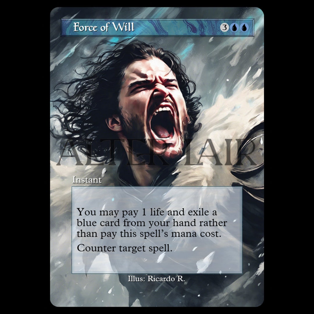 Force of Will MTG Custom Cards , Commander Alternate Art Magic MTG ...