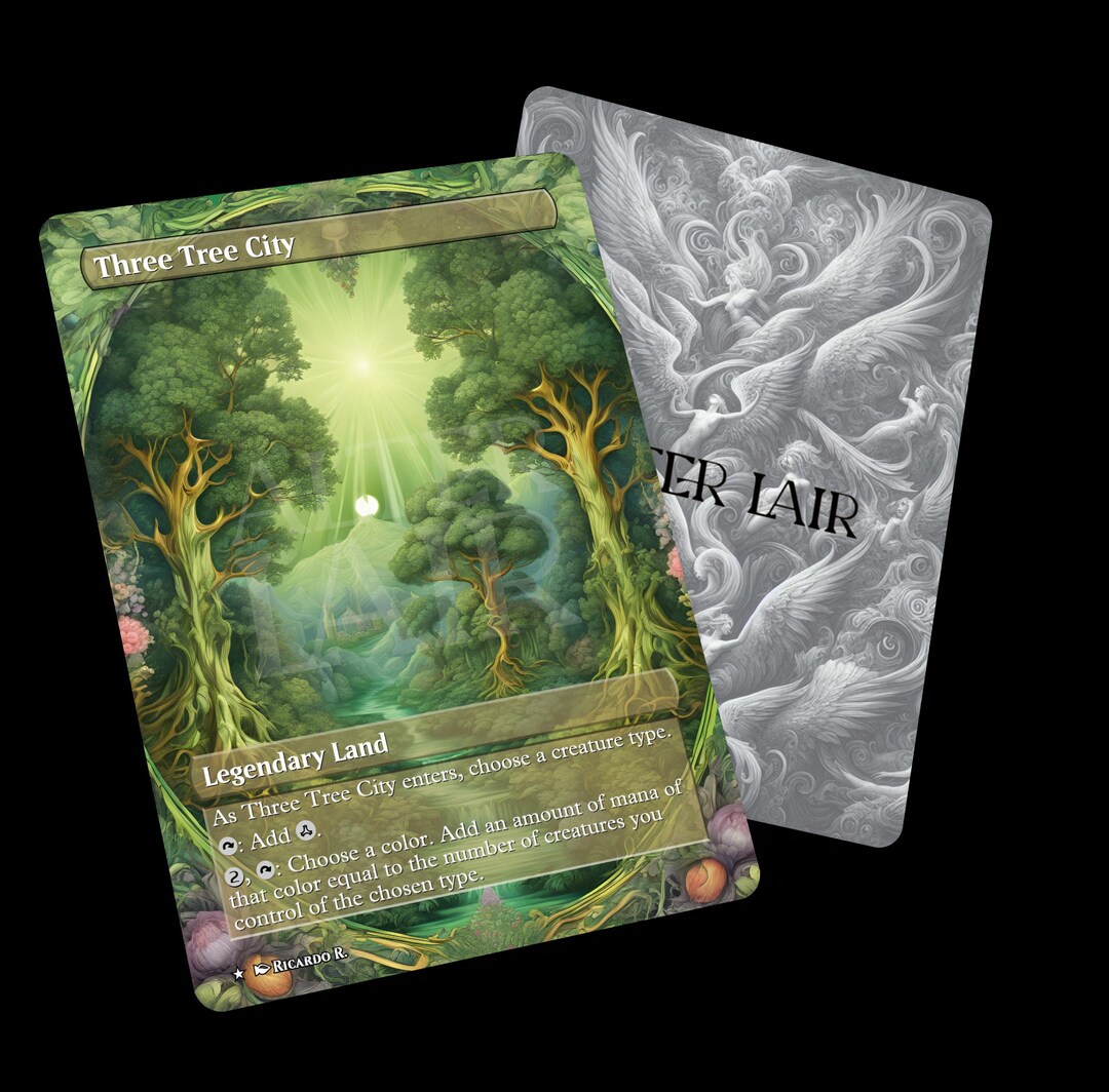 Three Tree City MTG Custom Cards, Commander Alternate Art Magic MTG ...