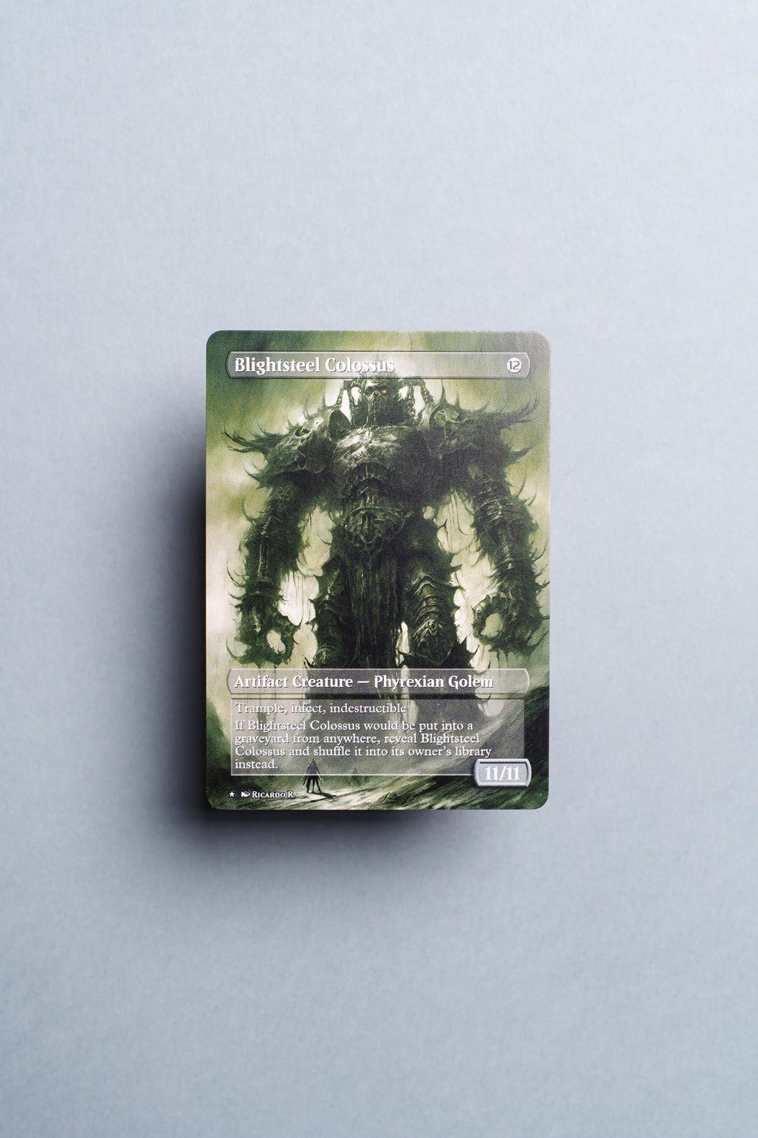 Blightsteel Colossus MTG Custom Cards , Commander Alternate Art Magic ...