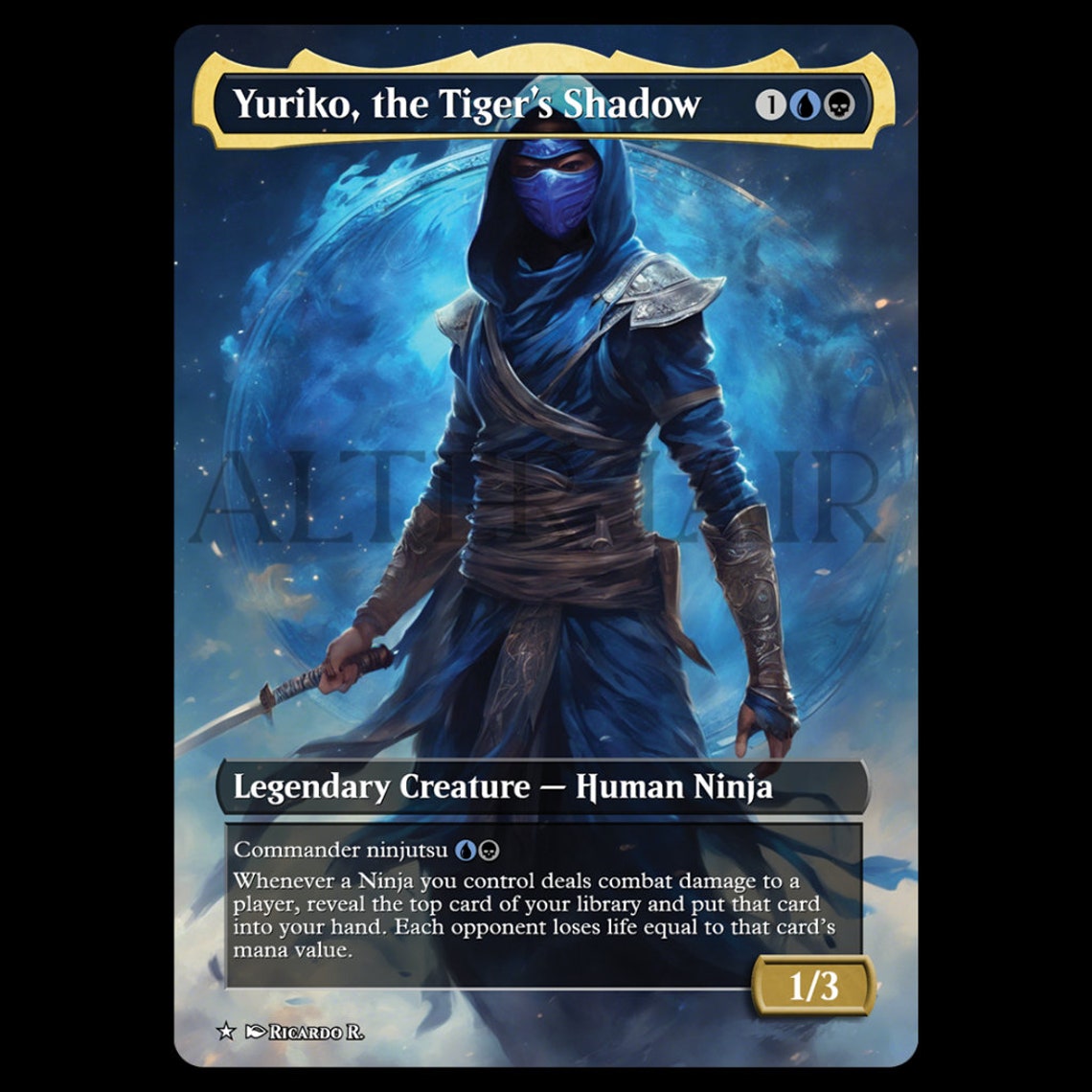Yuriko, the Tiger's Shadow MTG Custom Cards , Commander Alternate Art ...