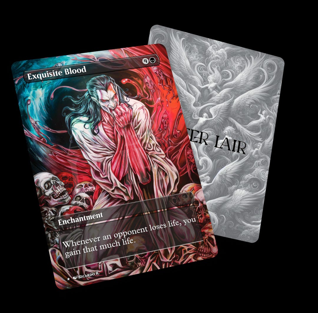 Exquisite Blood MTG Custom Cards, Commander Alternate Art Magic MTG ...