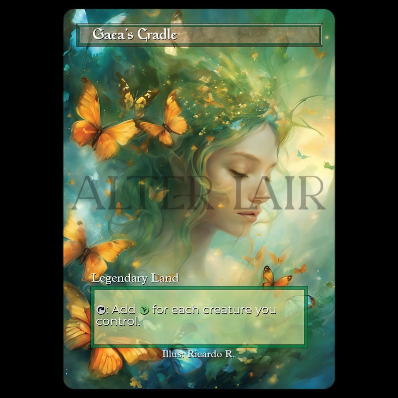 Gaea's Cradle MTG Custom Cards, Commander Alternate Art Magic MTG Alters Full Art - Etsy