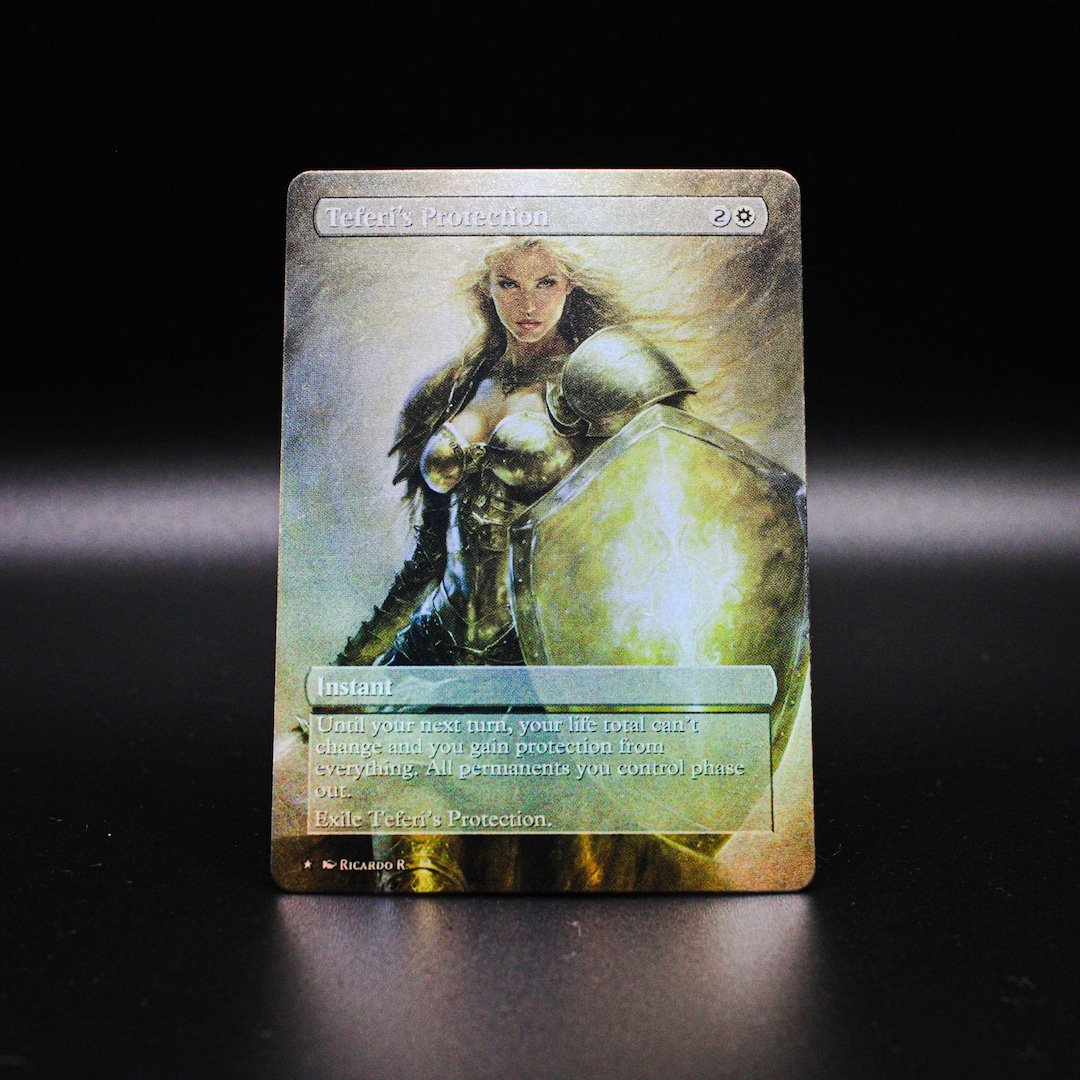FOIL Teferi's Protection MTG Custom Cards, Commander Alternate Art ...