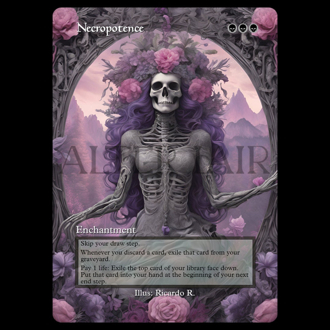 Necropotence MTG Custom Cards , Commander Alternate Art Magic MTG ...
