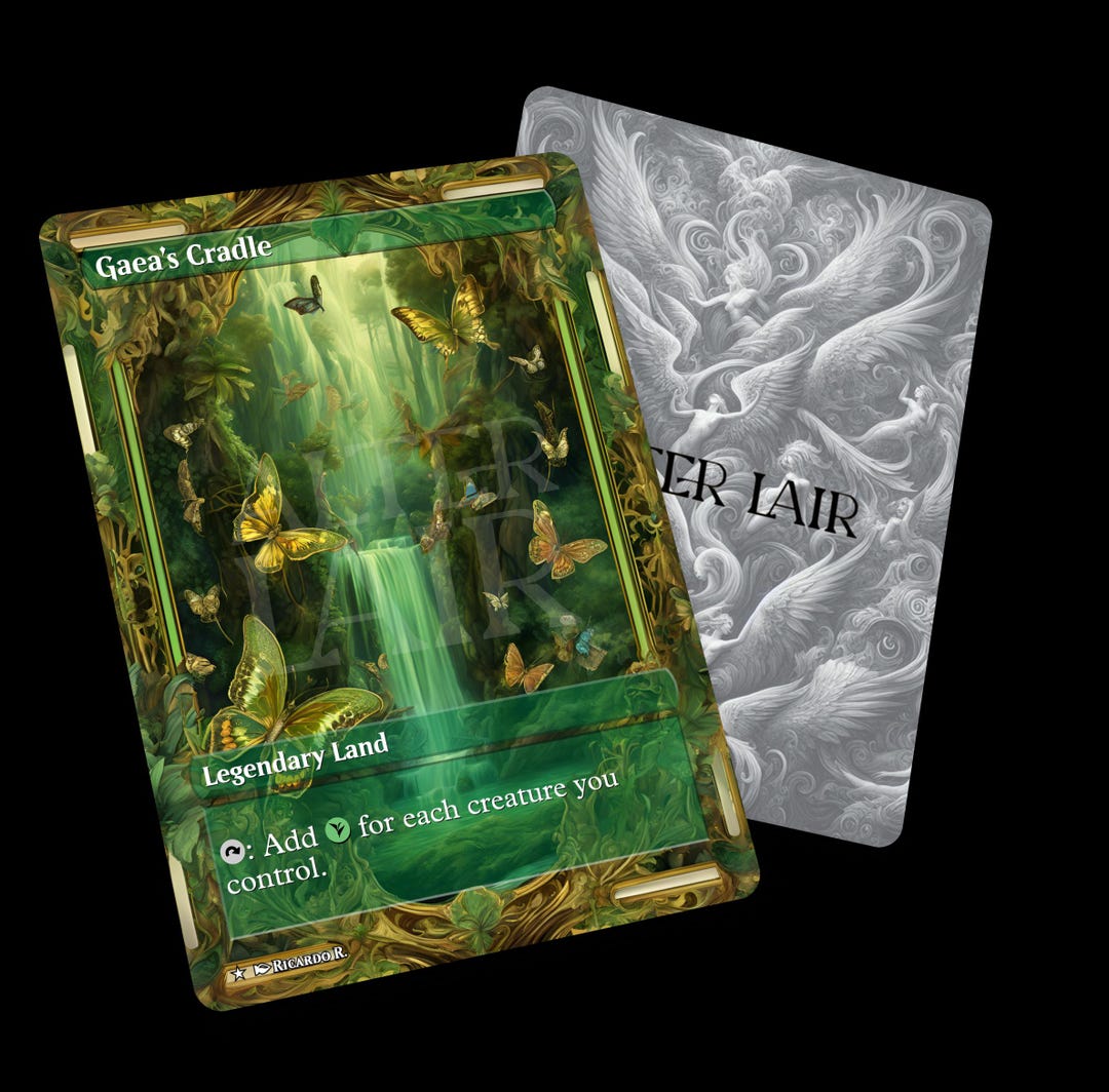 Gaea's Cradle MTG Custom Cards, Commander Alternate Art Magic MTG ...