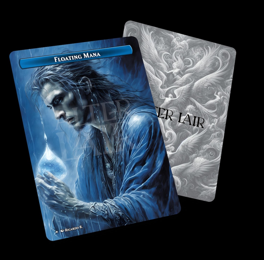 Floating Blue Mana Token MTG Custom Cards , Commander Alternate Art ...