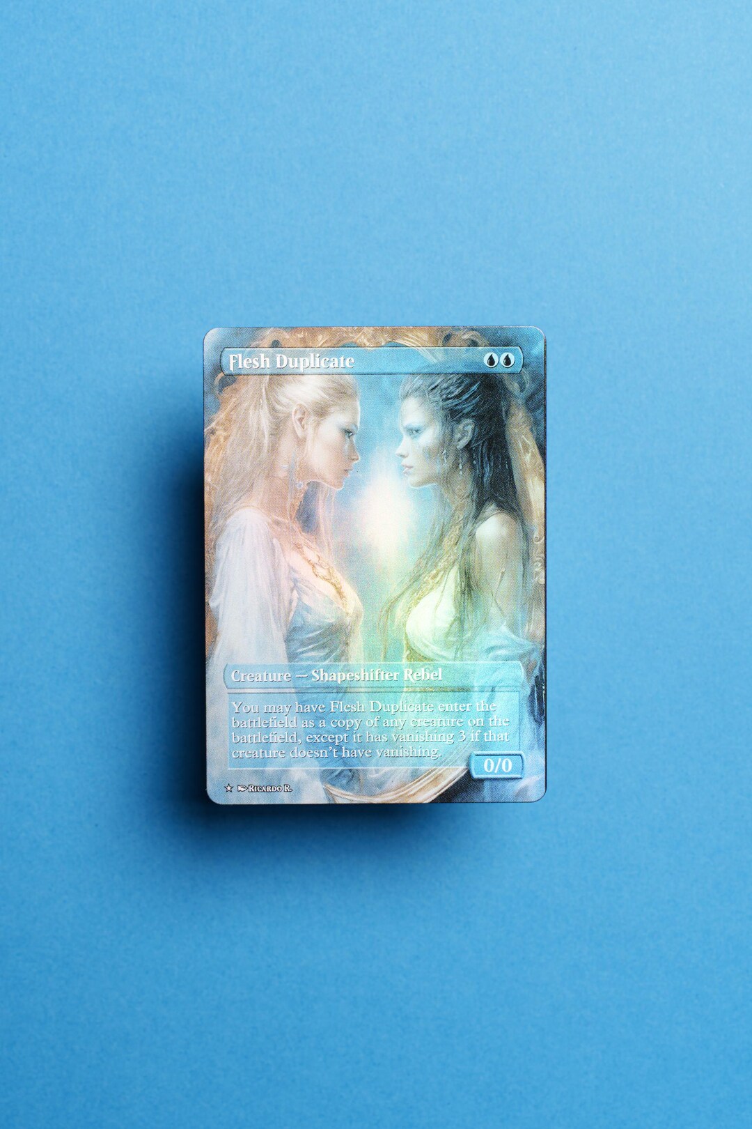 FOIL Flesh Duplicate MTG Custom Cards , Commander Alternate Art Magic ...