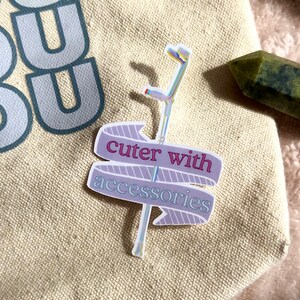 Cuter With Accessories Crutches Mobility Aid Pride Sticker for ...