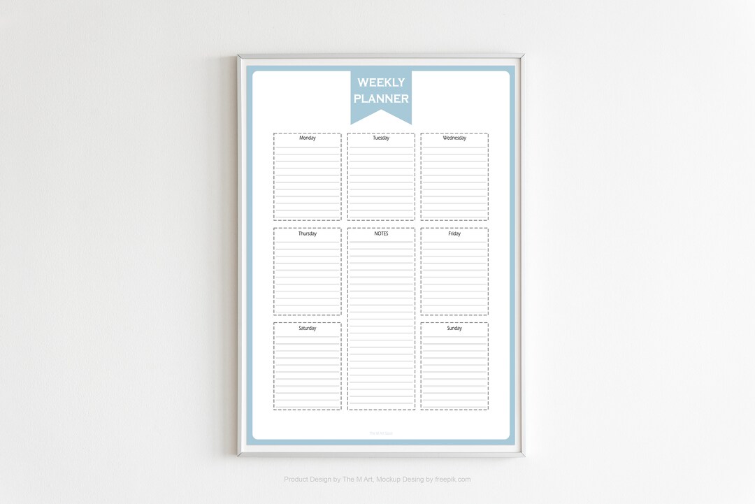 Printable Weekly & Daily Planner, Minimal Planner, A4 Size, Hourly ...